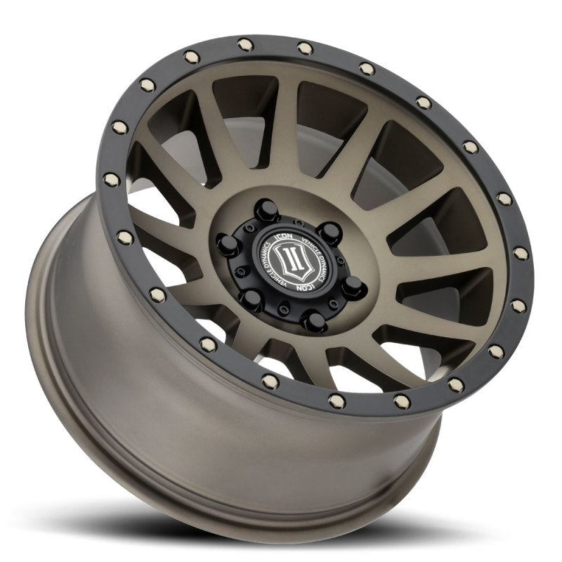 ICON Compression 17x8.5 6x5.5 0mm Offset 4.75in BS 106.1mm Bore Bronze ...